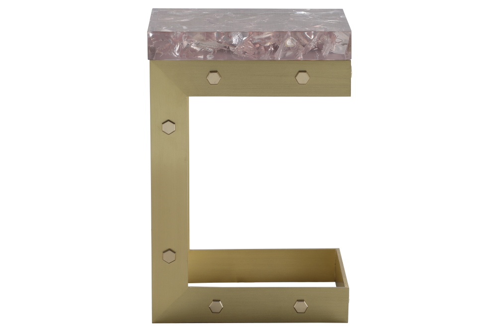 Cassian Side Table (Clear Amethyst) | Deco Webiste
